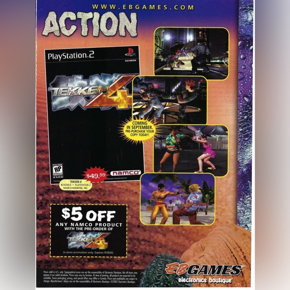 EB Games | Art | 202 Eb Games Action Tekken 4 Sony Playstation 2 Video ...